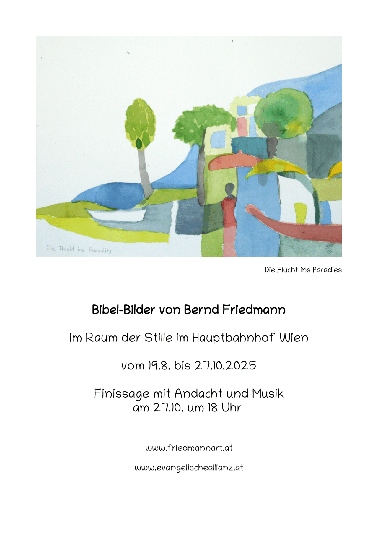 Bibel-Bilder von Bernd Friedmann 19.08.-27.10.2025 | EAÖ Evangelische ...